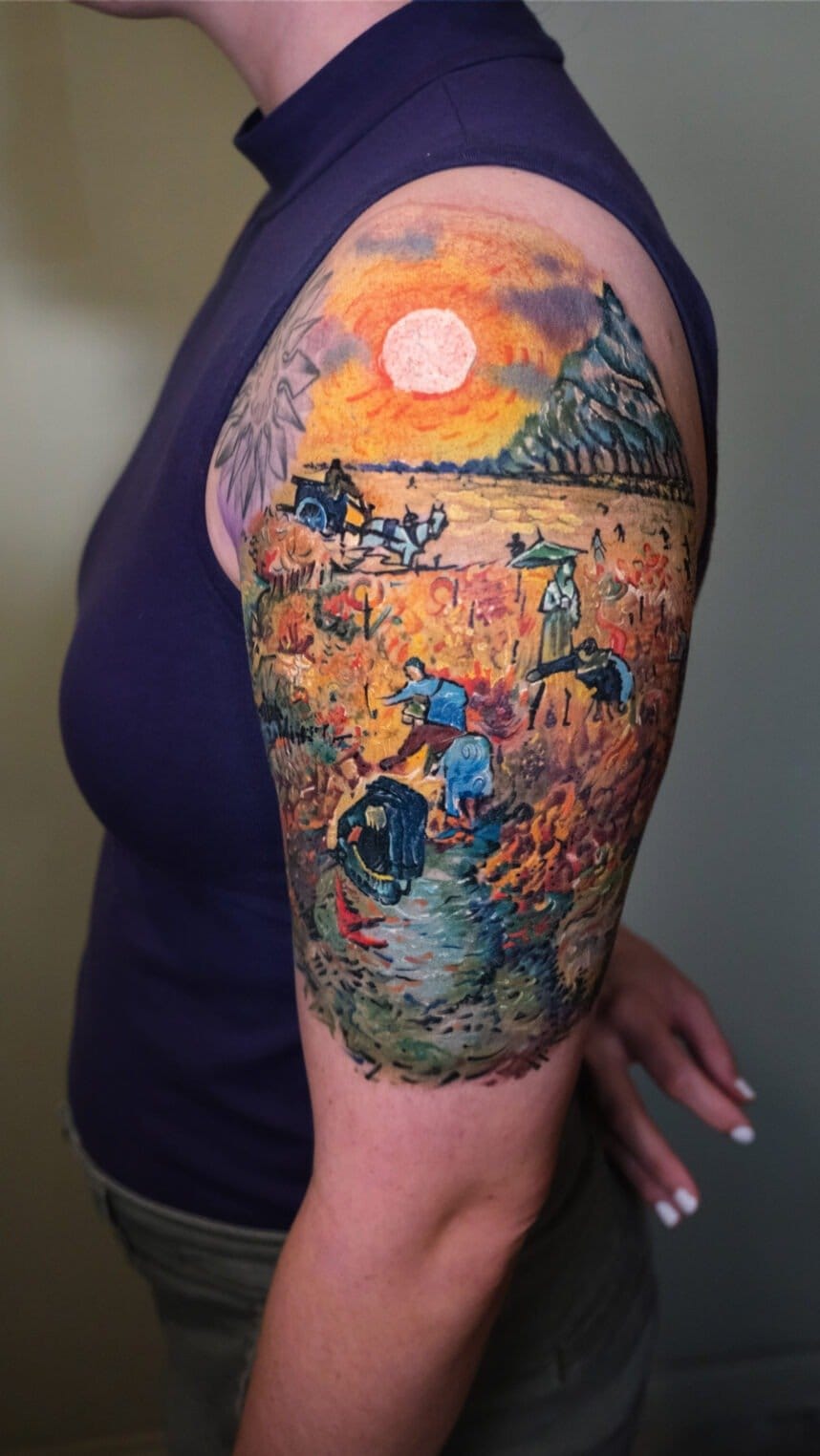 Van Gogh Vineyard Tattoo - Best tattoo shop in Los Angeles - Art ...