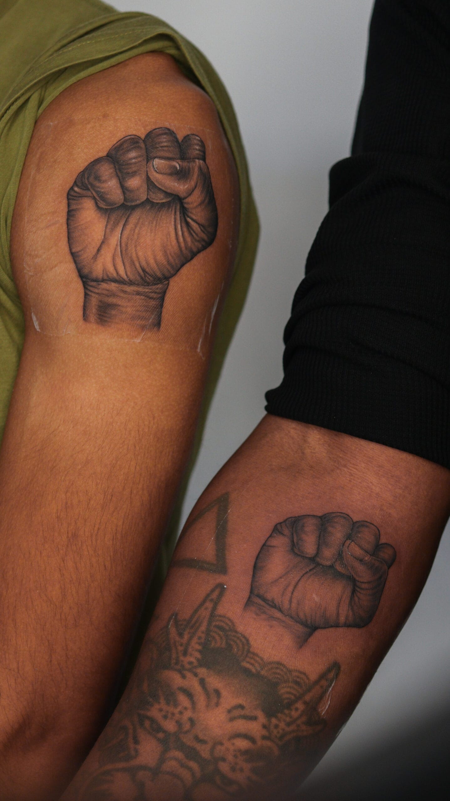 Fist Tattoo Father and Son Matching Tattoo Design - Best tattoo shop in ...