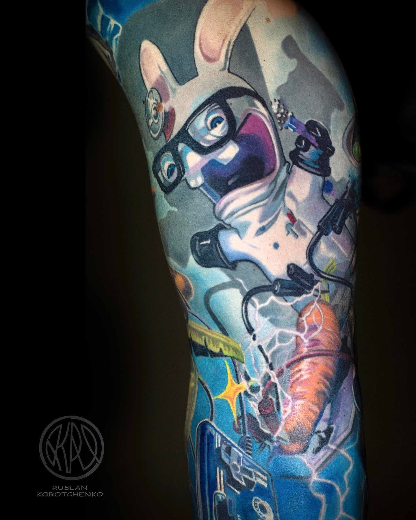 Fun Rayman Raving Rabbid Tattoo on Forearm - Best tattoo shop in Los Angeles - Art Collector ...