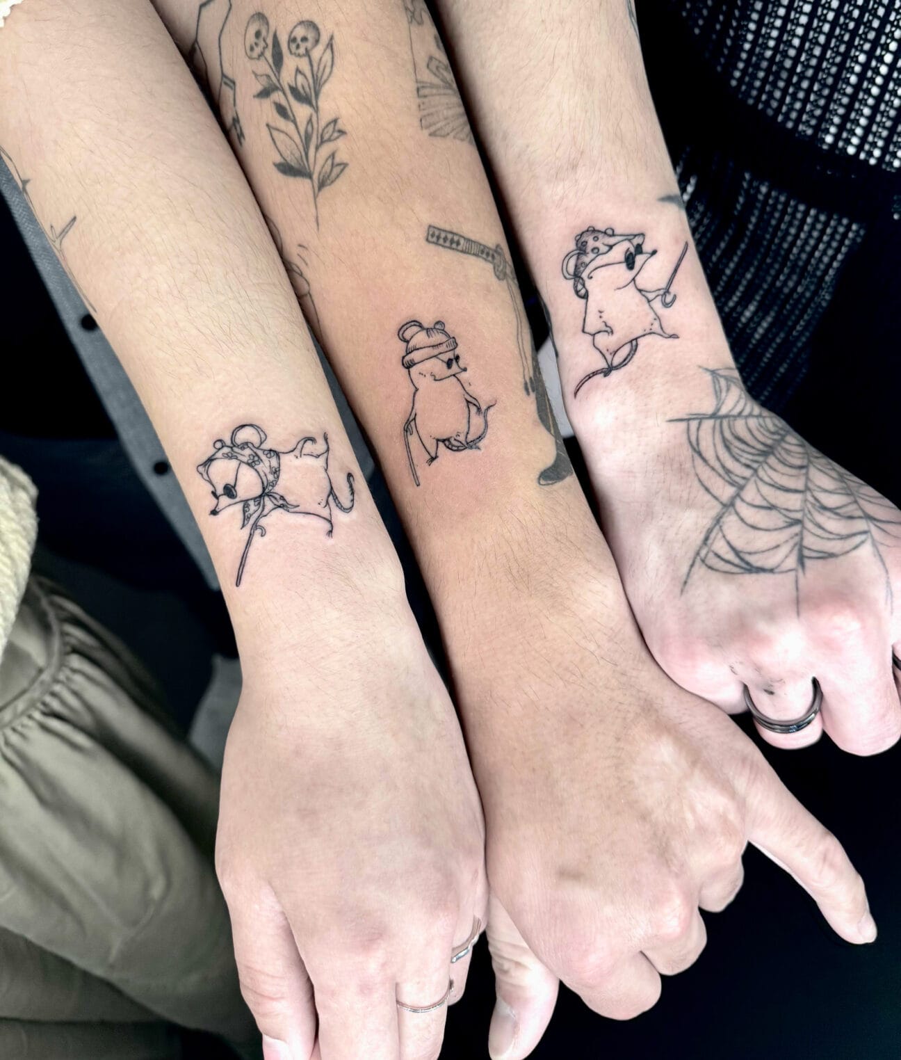 Matching Rat Tattoos for Friends - Best tattoo shop in Los Angeles ...