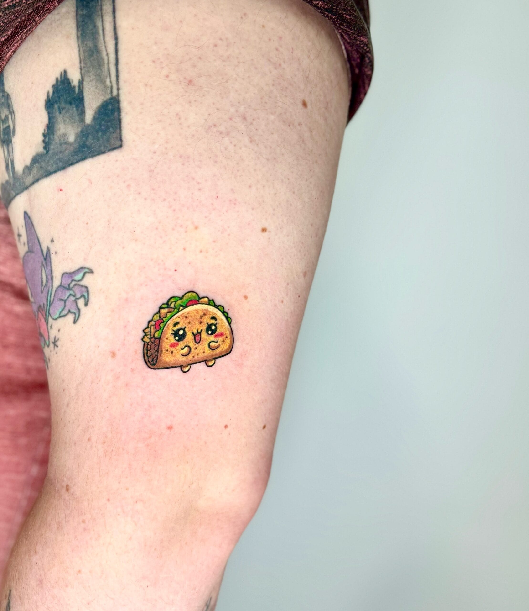 Cute Street Taco Tattoo on Arm - Best tattoo shop in Los Angeles - Art ...